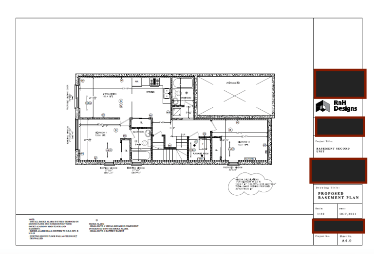 Our Legal Basements & Permits Completed Work In Ontario, CA - RNH Design
